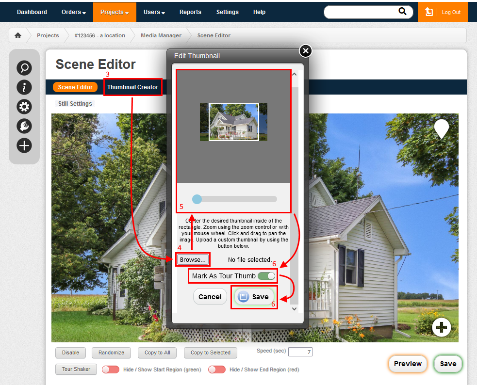 Missing Thumbnails On Project Gallery - RTV